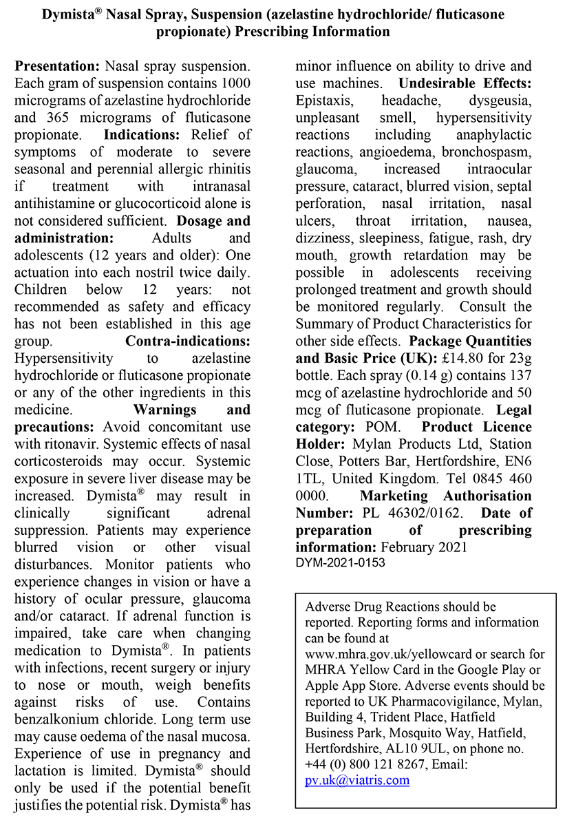 Dymista® Prescribing Information